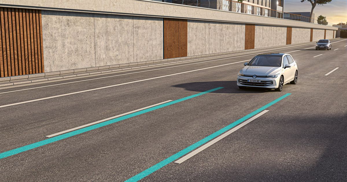 Novi VW Golf GTE | Potpora zadržavanja vozila na voznom traku „Lane ...